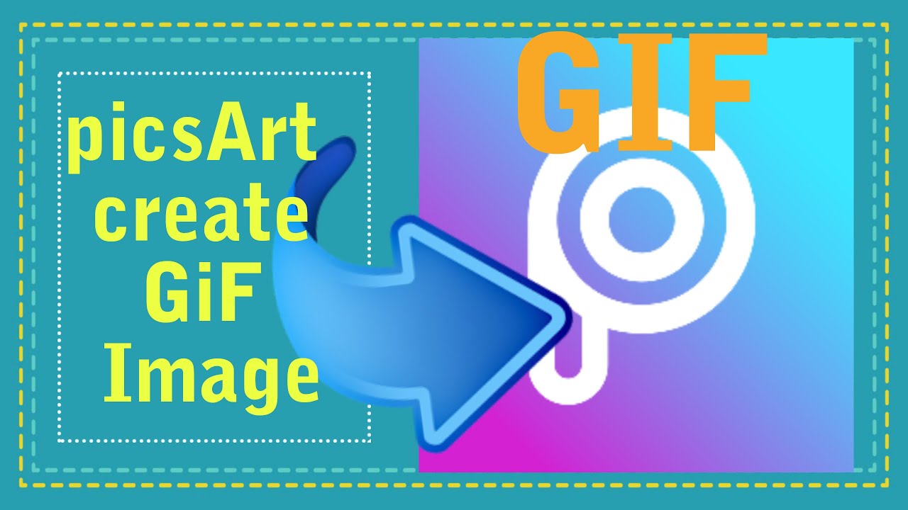 How to make GIF image in picsArt - YouTube