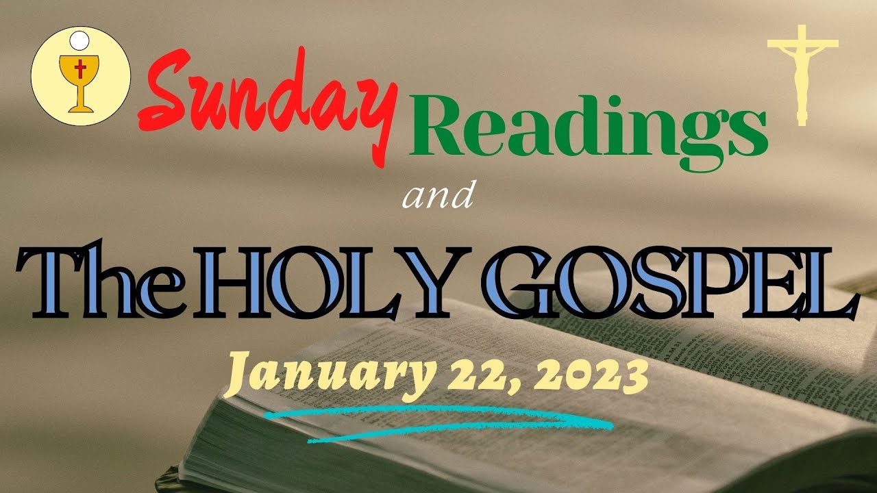 SUNDAY READINGS & THE HOLY GOSPEL | Third Sunday in Ordinary Time ...