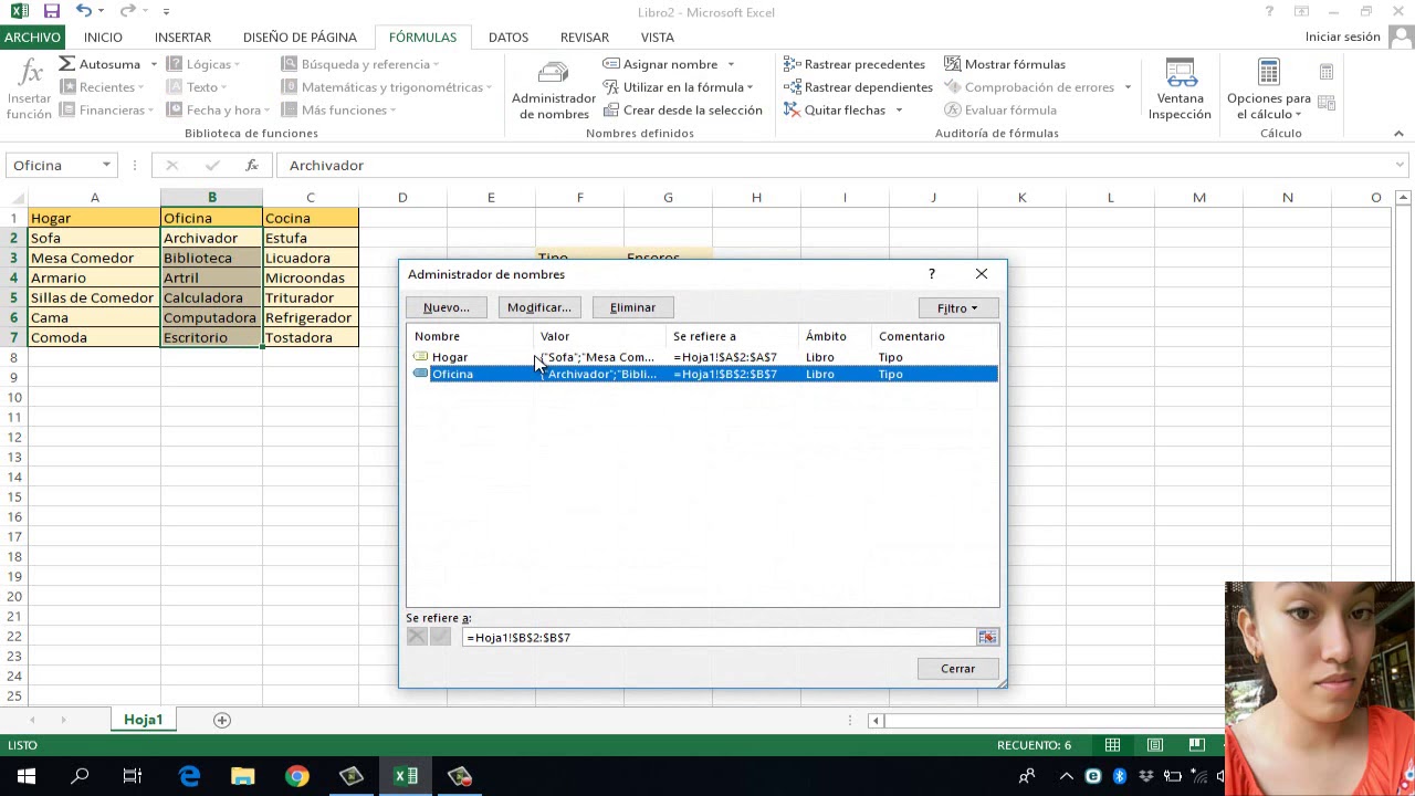 Como crear Lista Desplegable en Excel 2016 - YouTube