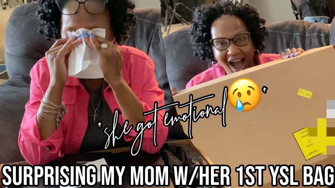 SURPRISING MY MOM W/ HER 1ST YSL PURSE MOTHER'S DAY *EMOTIONAL* + YSL ...