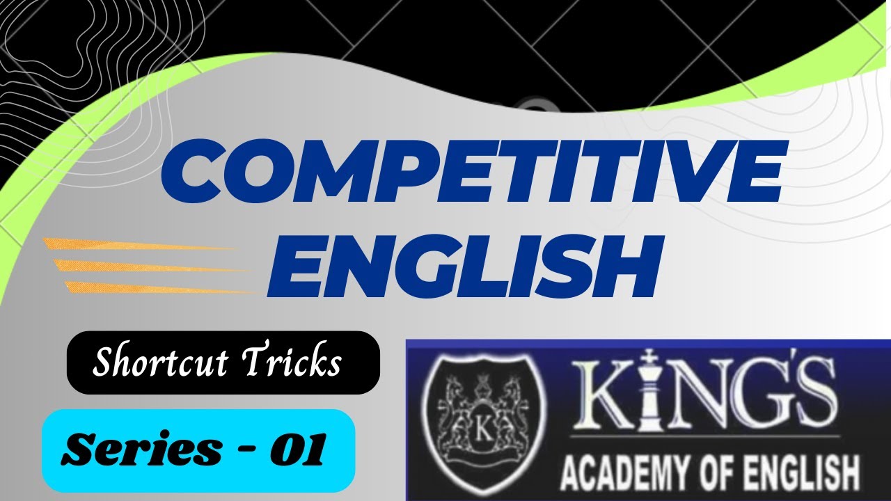 COMPETITIVE ENGLISH "Series - 01" - YouTube