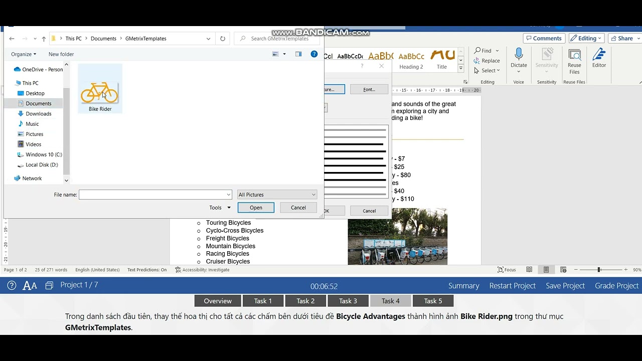 MOS WORD: TEST 1 TRAINING TRÊN GMETRIX. - YouTube