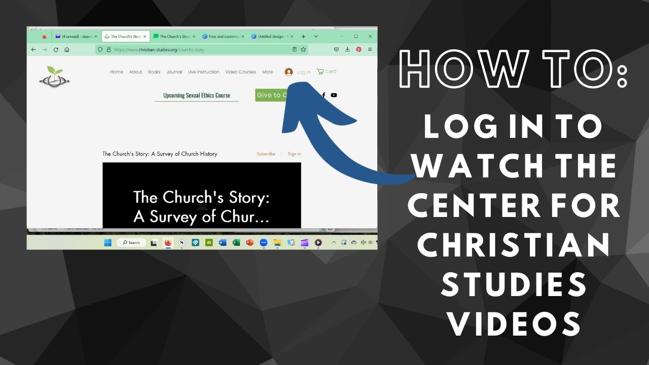 How to log in to watch CCS videos - YouTube