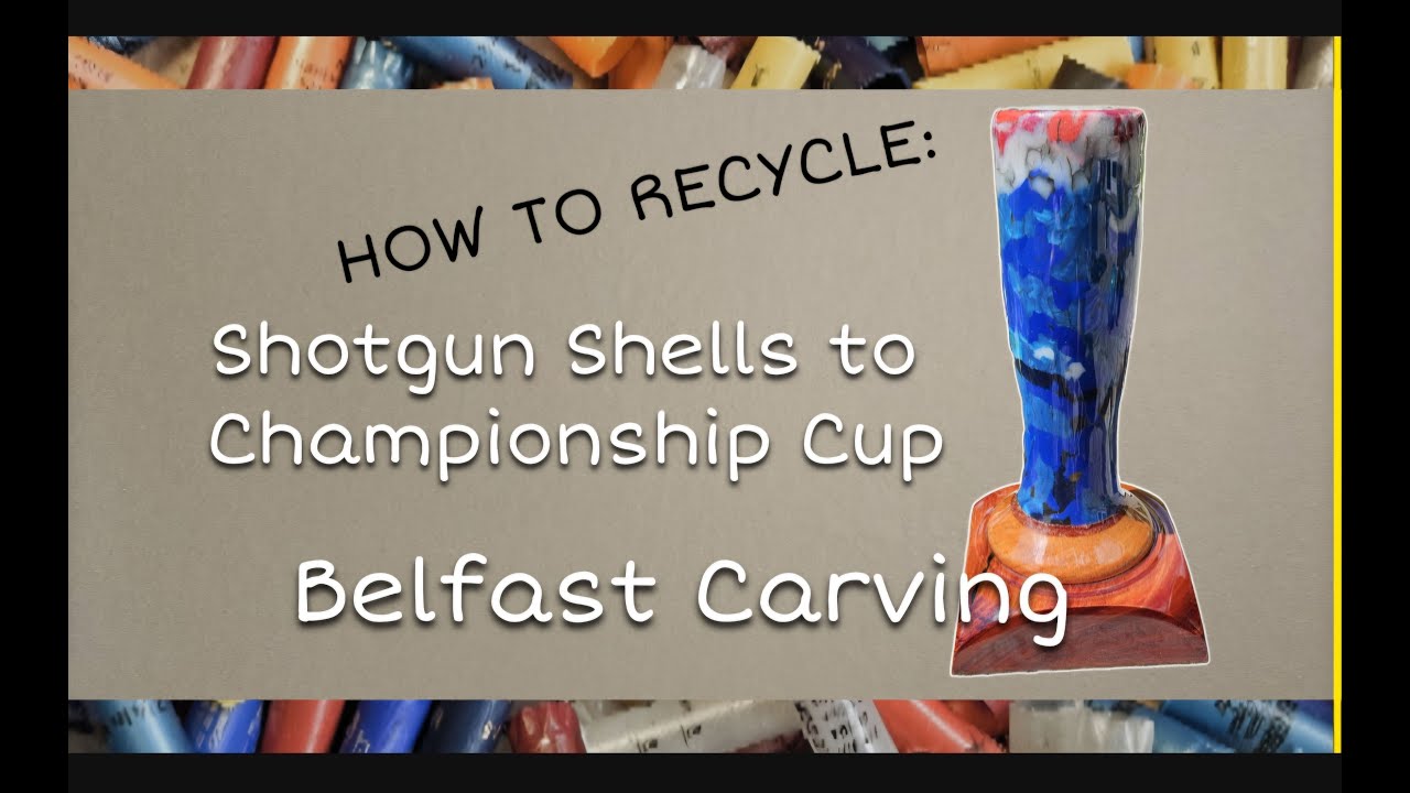 Wood Turning - Recycled 400 Shotgun Shells into Championship Cup - YouTube