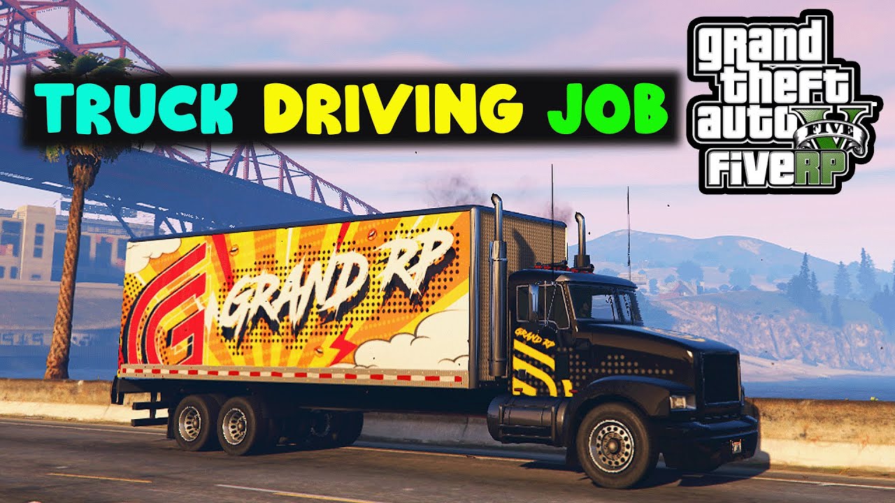 I Did a Trucker Job in GTA 5 | GTA Grand RP Server - YouTube