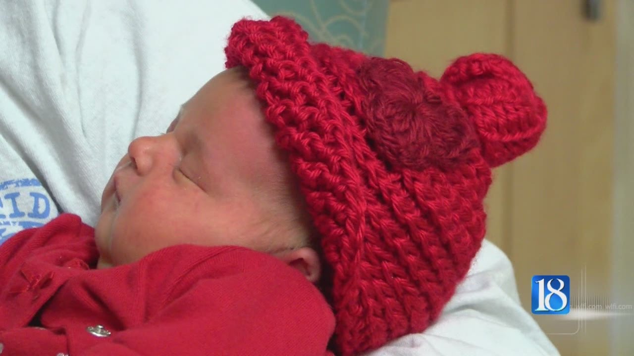 150 little red baby hats given at Franciscan Health Lafayette East ...