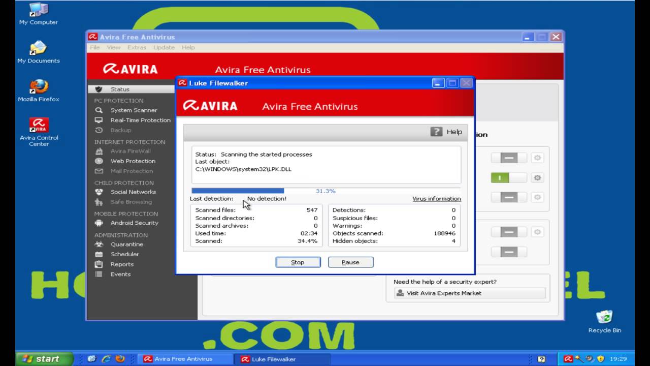How To Scan Avira Free Antivirus 2013 - YouTube