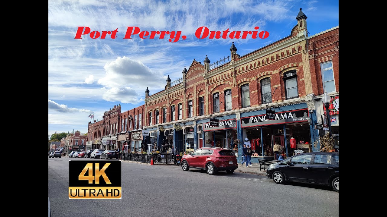 Port Perry 🌅, Ontario, 4K (Fall🍁) Walking Tour - YouTube