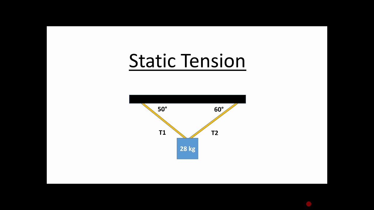 A-Level Physics: Static tension - YouTube