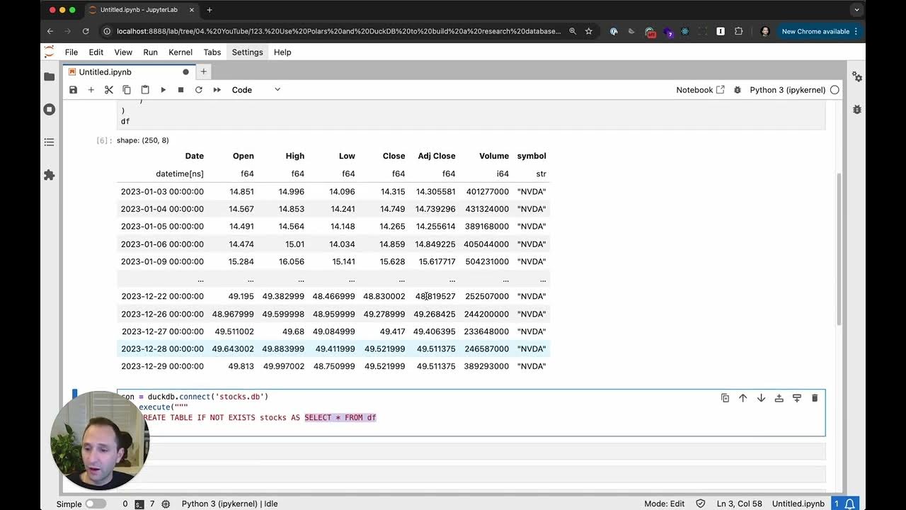 Use Polars and DuckDB to build a research database - YouTube