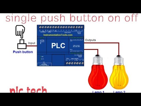 single push button on off plc diagram in mitsubishi - YouTube