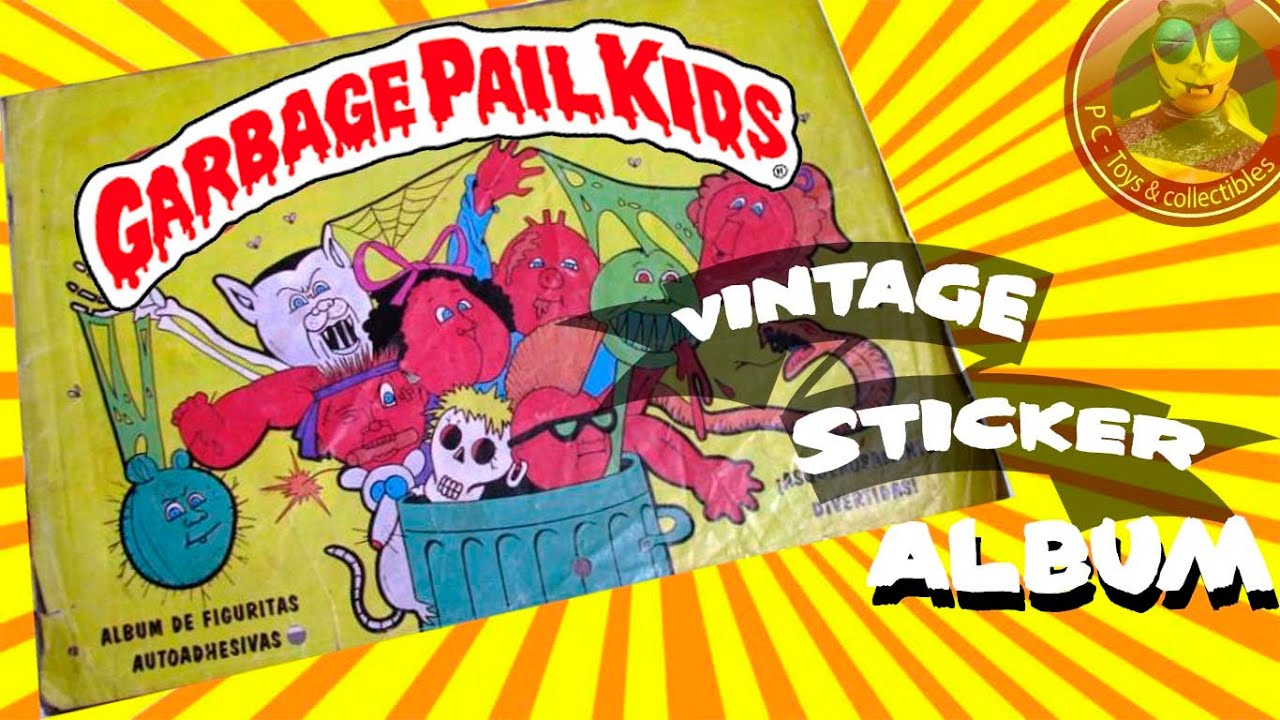 1986 Garbage Pail Kids Sticker Album . Basuritas/Pandilla de la basura ...