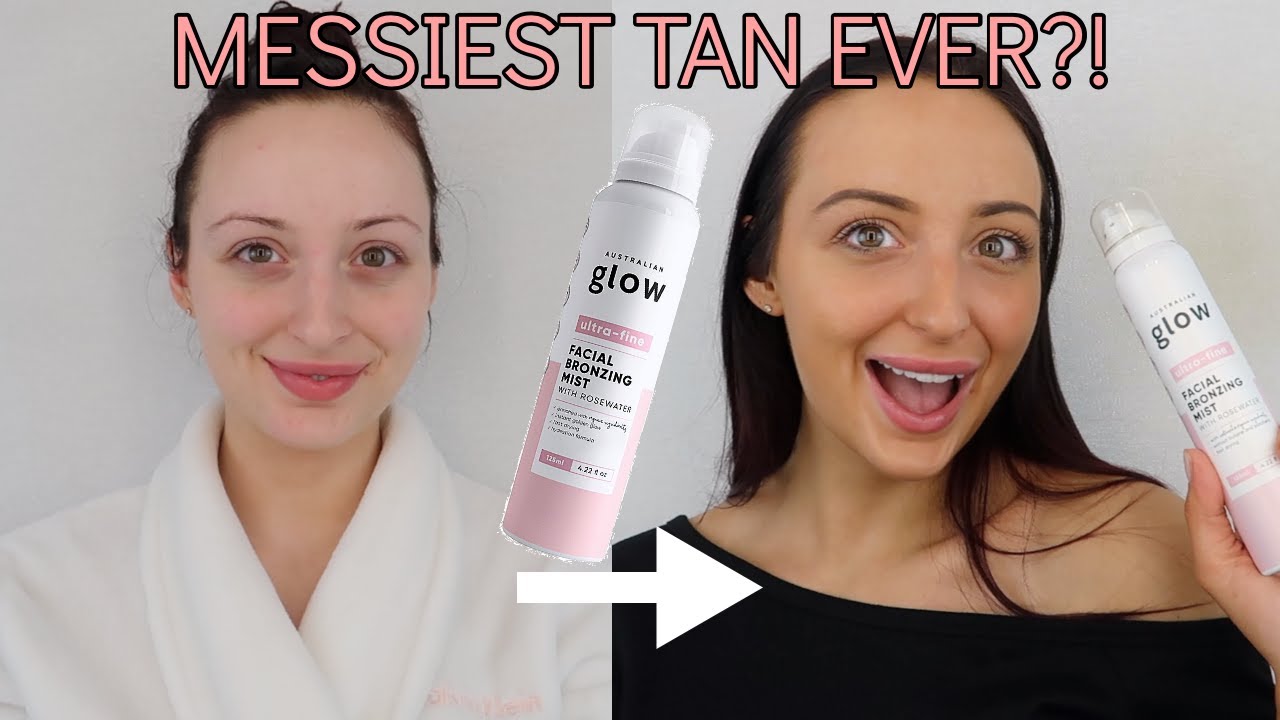 AUSTRALIAN GLOW FACIAL BRONZING MIST REVIEW + DEMO! | SELF TANNER ...