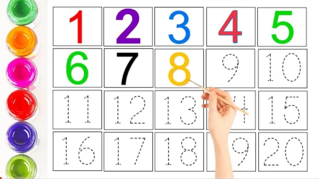 Counting Numbers | write and read numbers | 123 learning for kids | 1 ...