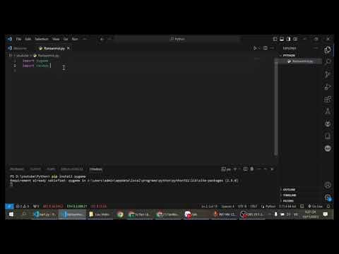 Tạo con game rắn săn mồi đơn giản với Python - YouTube