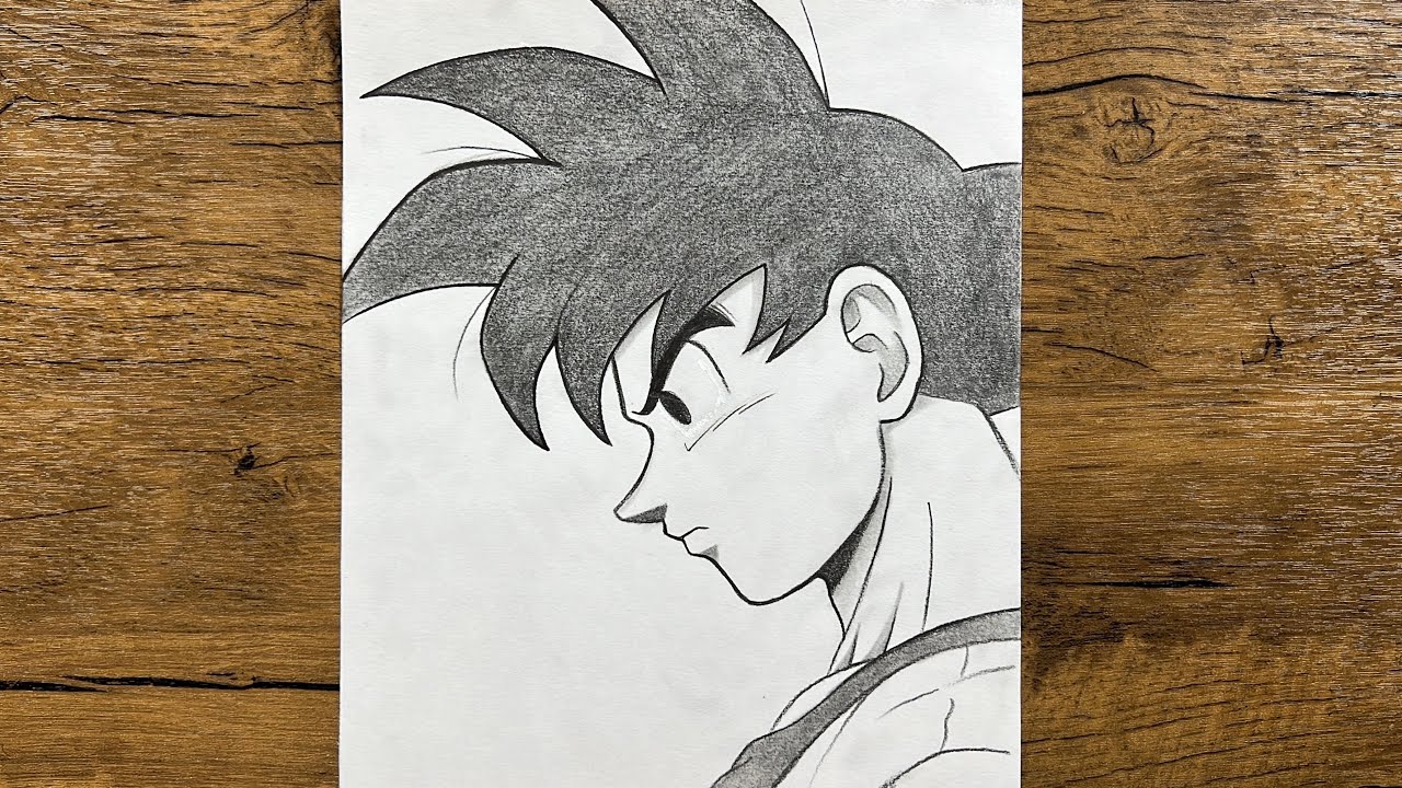 How to Goku using just a pencil ️ step-by-step | Goku drawing - YouTube