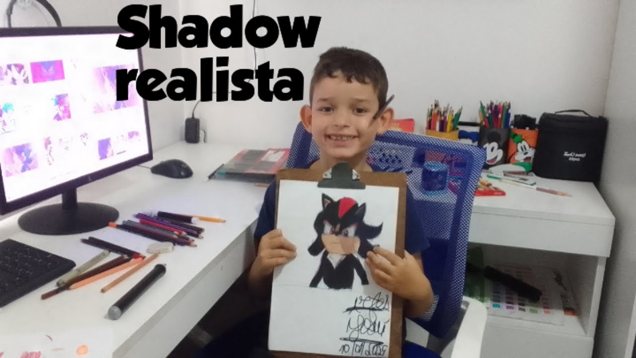 Do filme Sonic 3 l Como desenhar o Shadow realista - YouTube