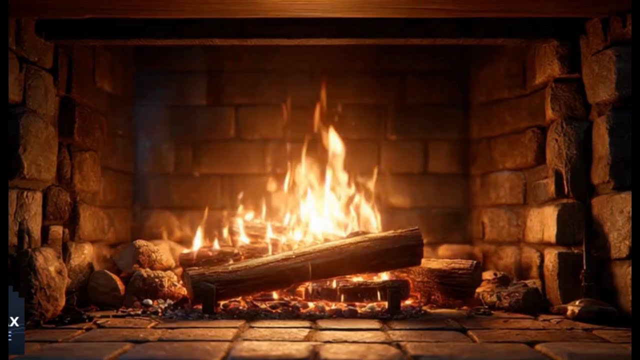 24/7 Crackling Fireplace | Relaxing Fireplace | Relax Zone Now - YouTube