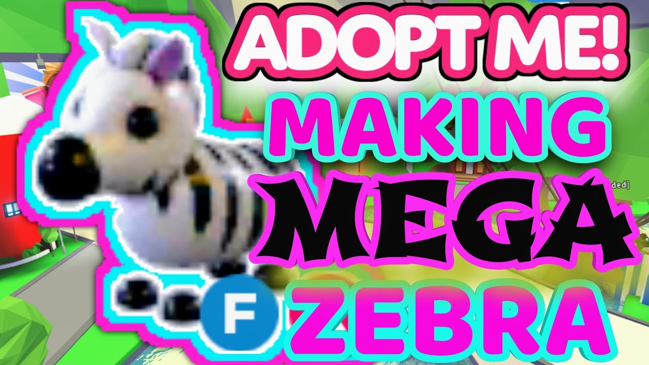 MEGA NEON ZEBRA in Adopt Me! #megazebra #adoptmemega - YouTube