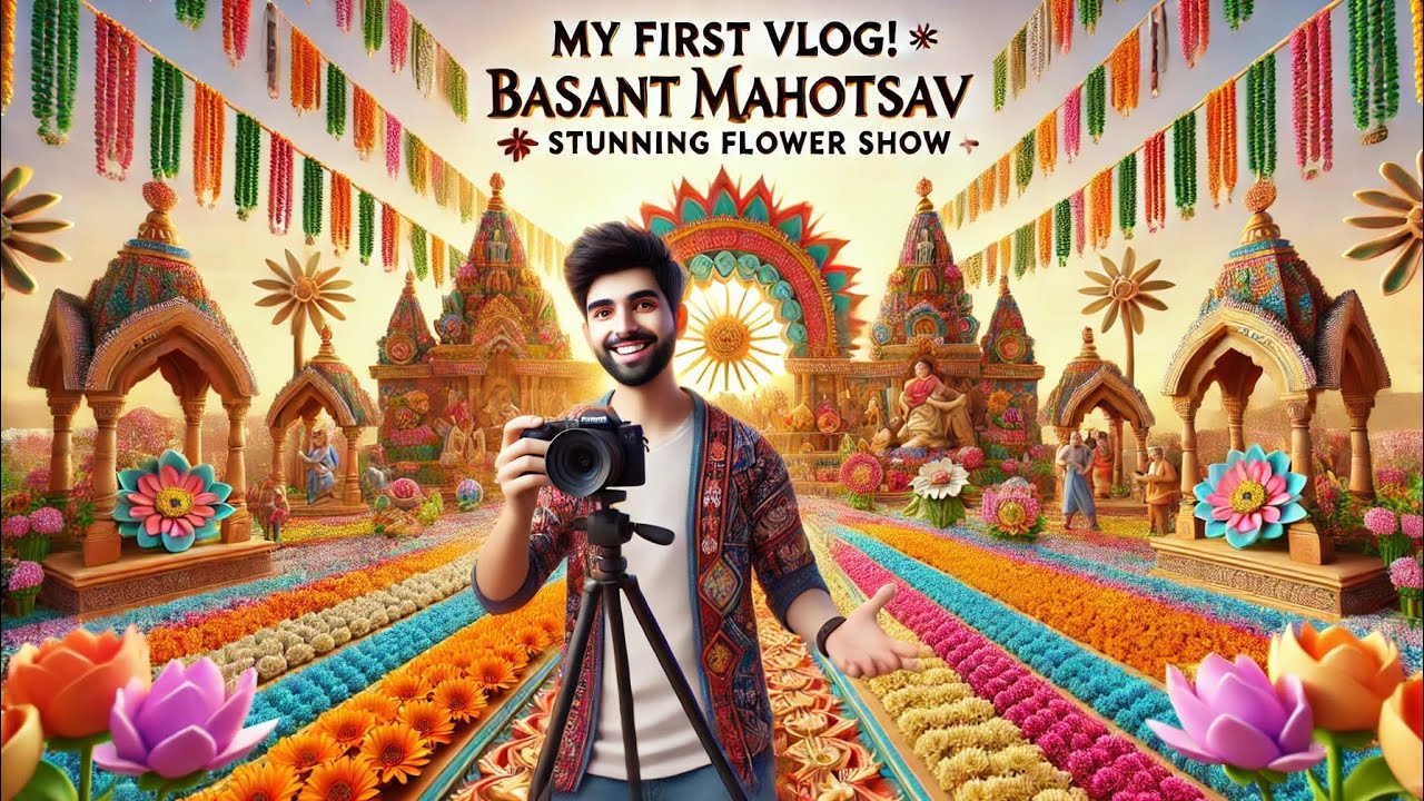 "l Exploring Basant Mahotsav: A Stunning Flower Show with Friends ...