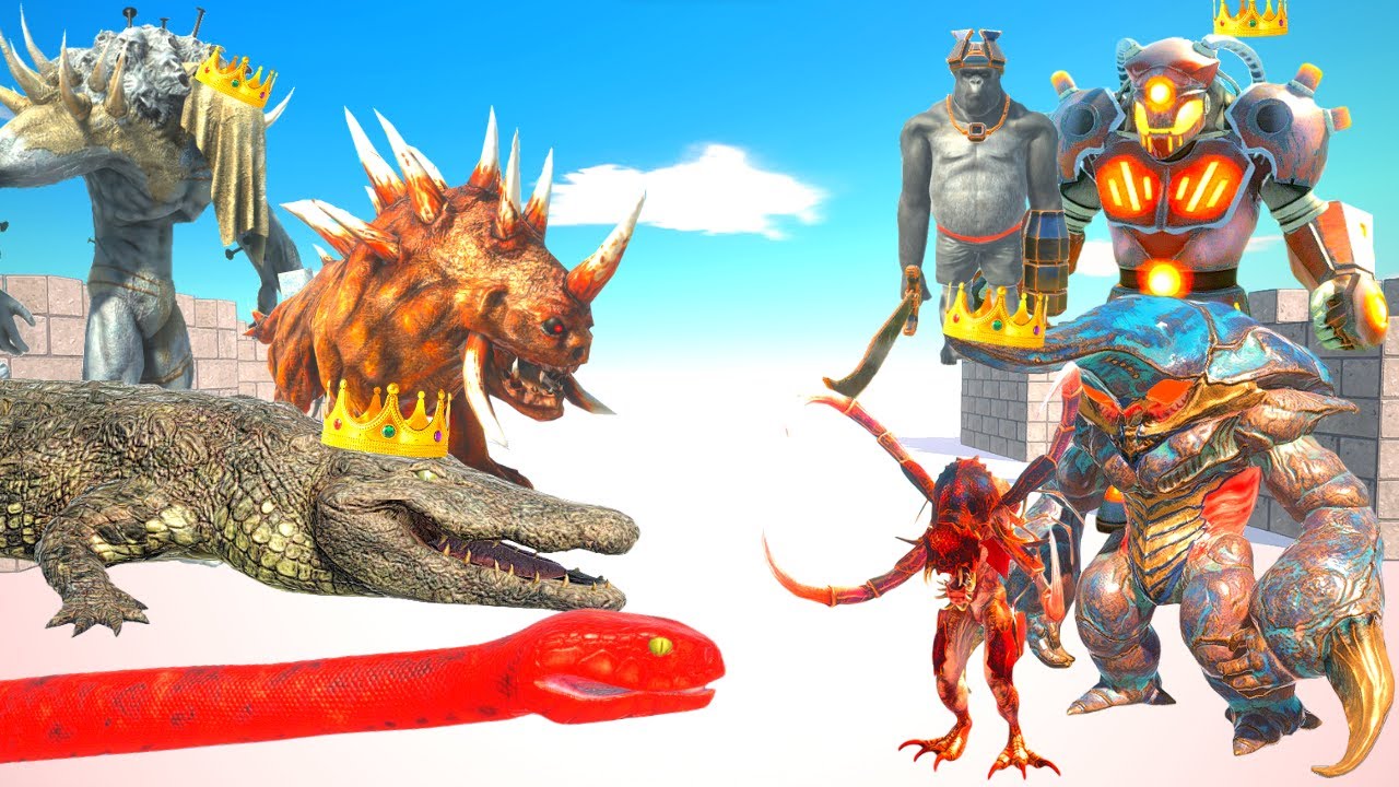 KING RANTHORN, GORO, ACHILLES & ANC-HUMANS, PRIMATES & ALIENS VS KING ...