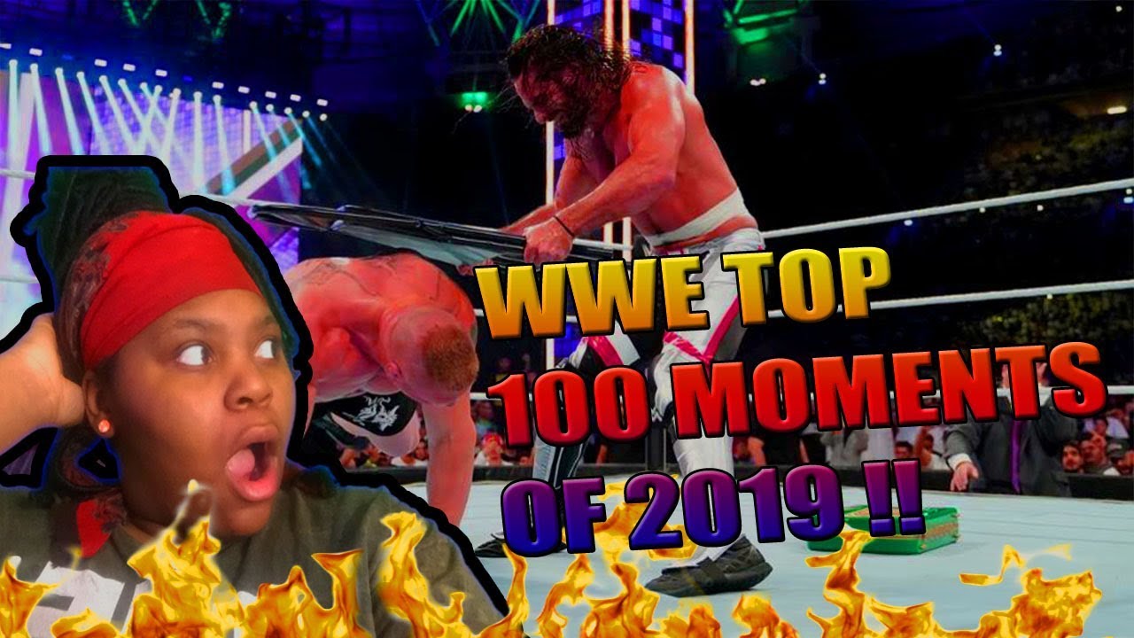 WWE TOP 100 OMG MOMENTS OF 2019! REACTION - YouTube