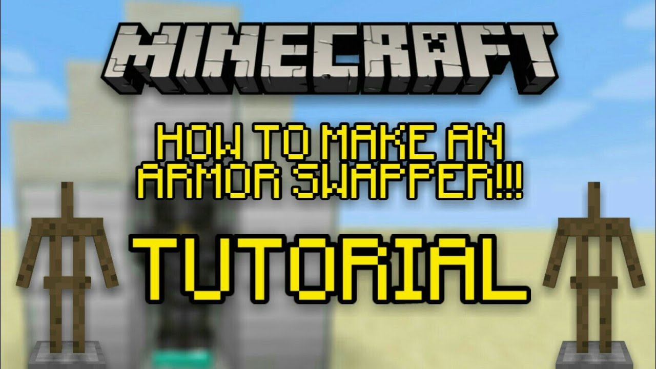 HOW TO MAKE AN ARMOR SWAPPER ||| Minecraft Tutorials - YouTube