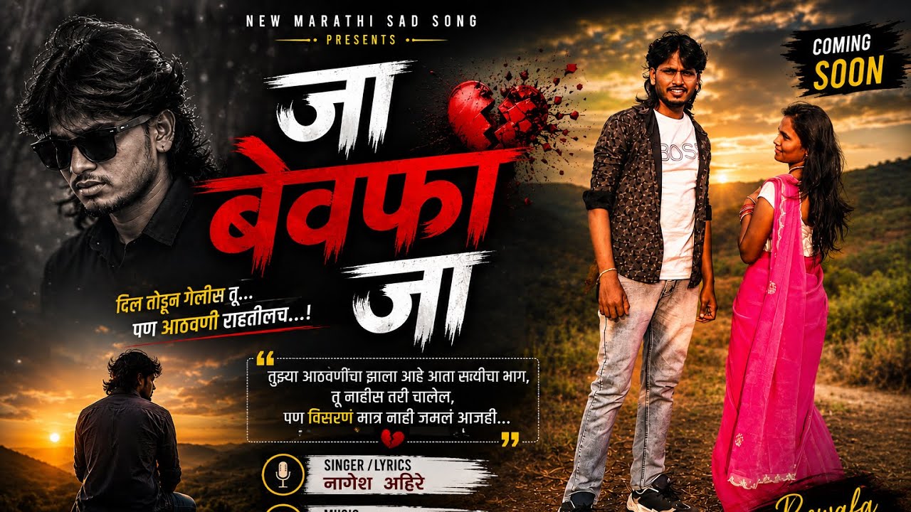 Ja Bewafa Ja 💔😢 !! Mix-Hindi Cover Song !! Singer Nagesh Ahire!! #Ja ...