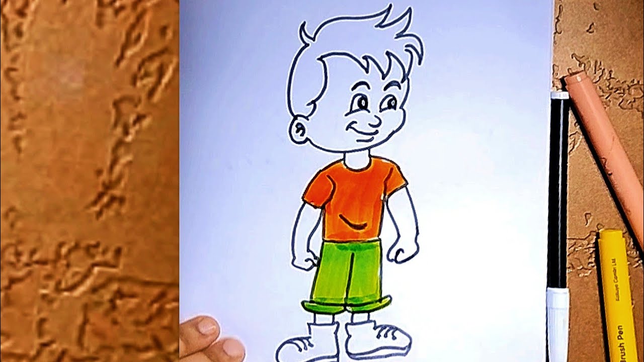 How to draw a Boy | Drawing for kids #drawing #howtodraw #cartoon # ...