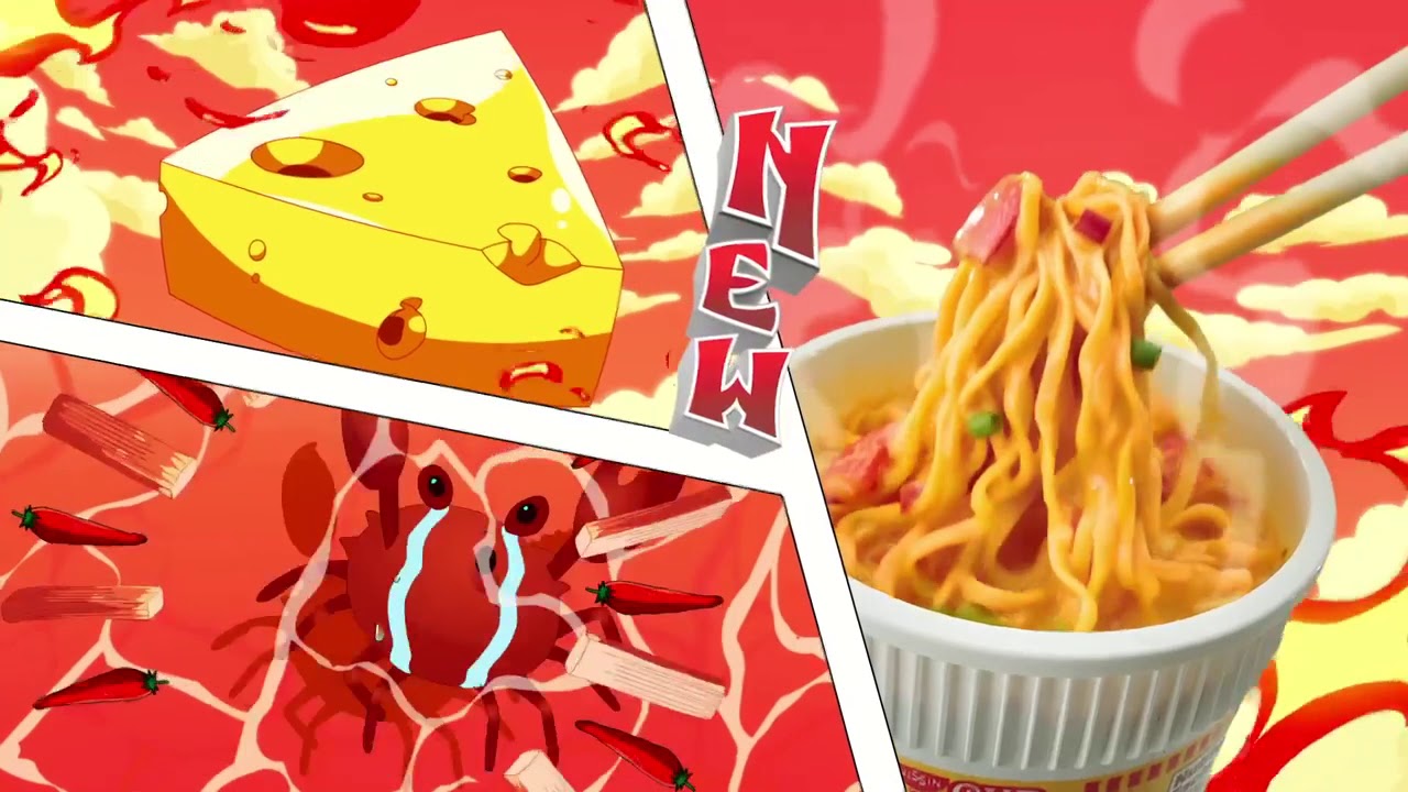 Nissin Cup Noodles Hot Cheesy Seafood TVC 2020 (6s) - YouTube