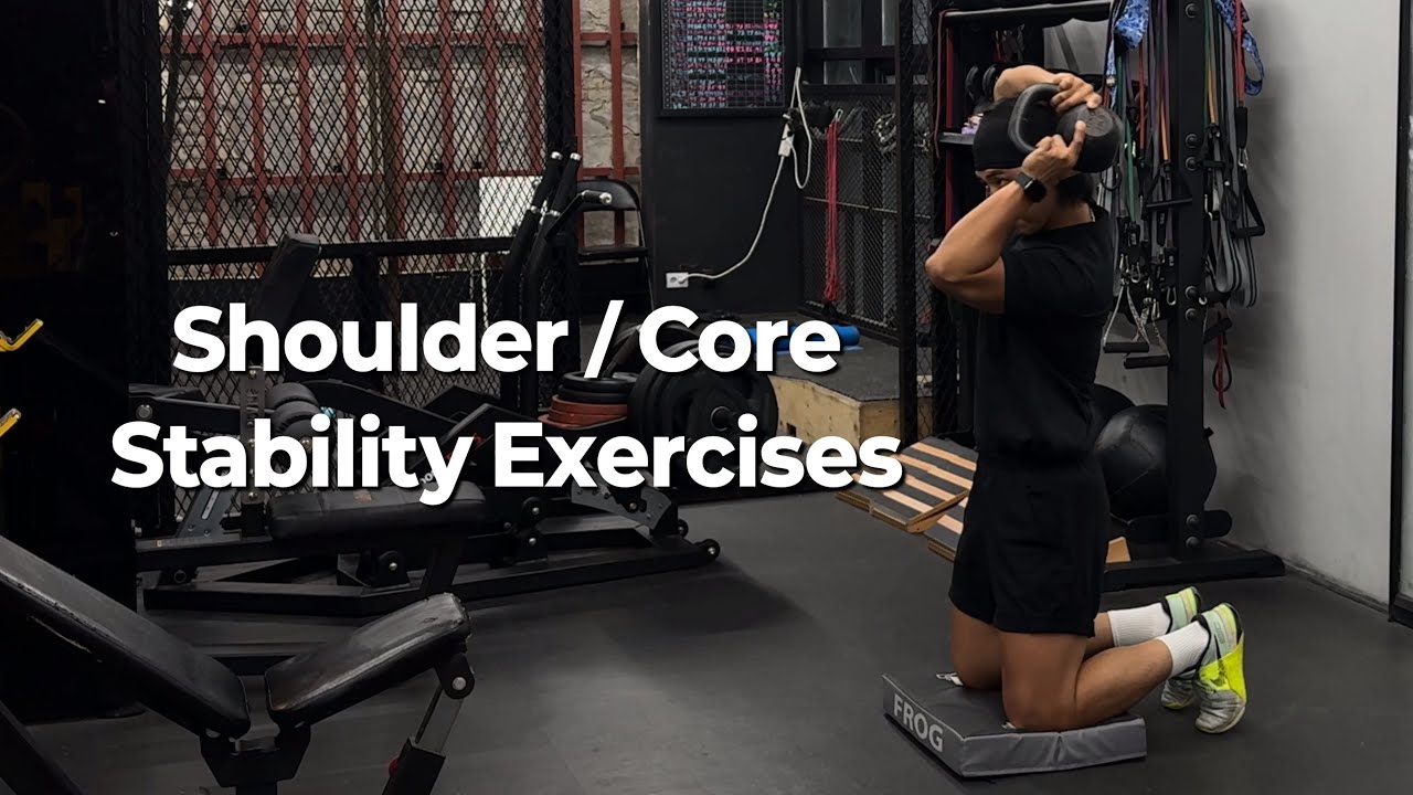 Shoulder / Core Stability Exercises - YouTube