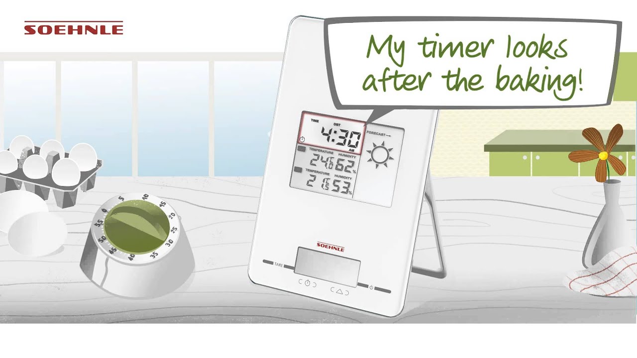 Soehnle digital kitchen scale Page Meteo Center (English) - YouTube