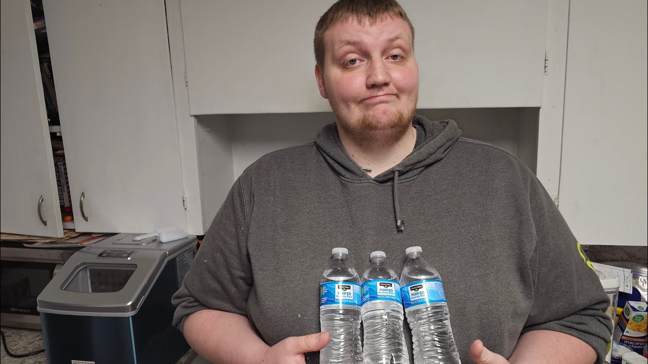 1/2 Gallon Bottled Water Challenge Rematch: Man VS. Beverage - YouTube