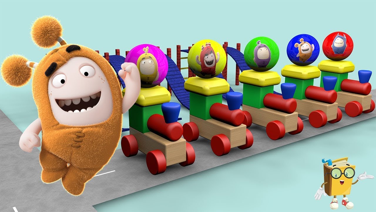 Oddbods are transported by train - 3D animation #oddbods #fuse #pogo # ...