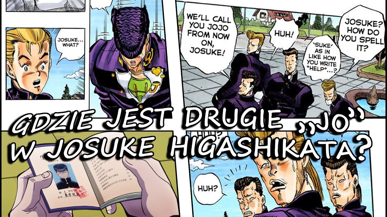 GDZIE JEST DRUGIE 'JO' W JOSUKE HIGASHIKATA? - YouTube