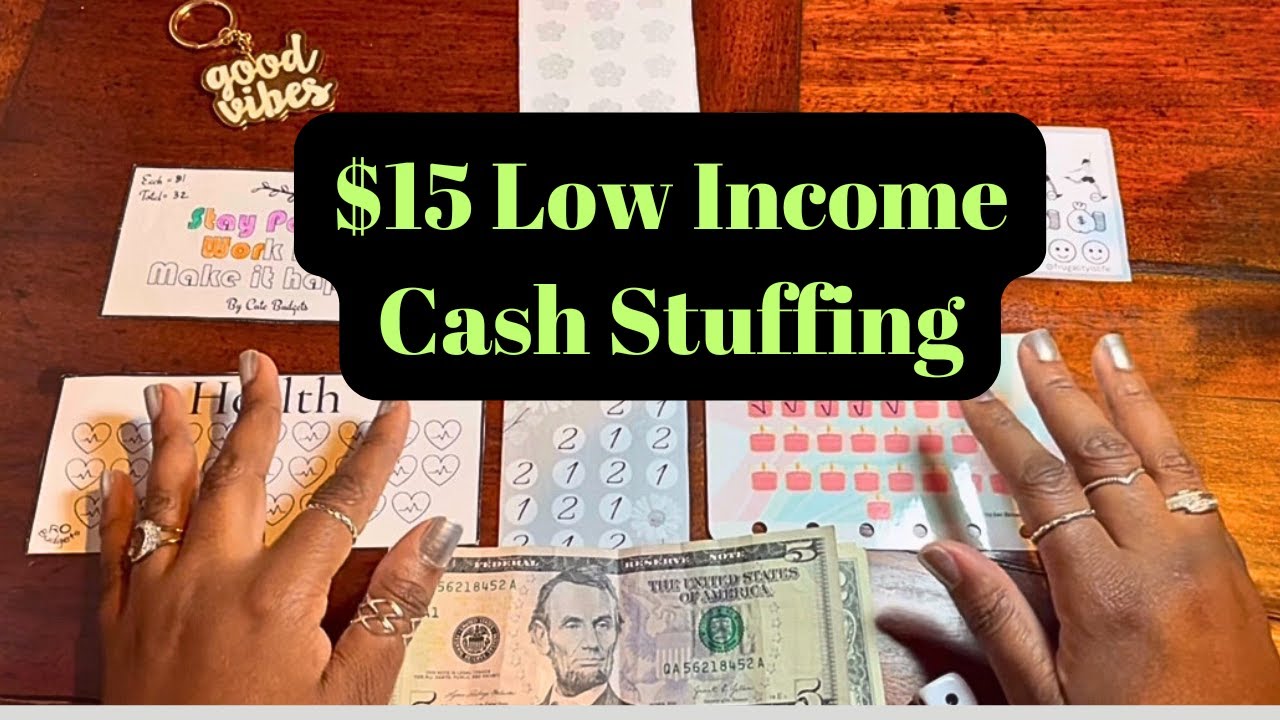$15 Mini Savings Challenge Stuffing | Minis Monday | Low Income Cash ...