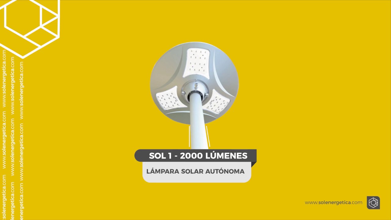 Lámparas Autónomas Solares - Solenergetica - YouTube