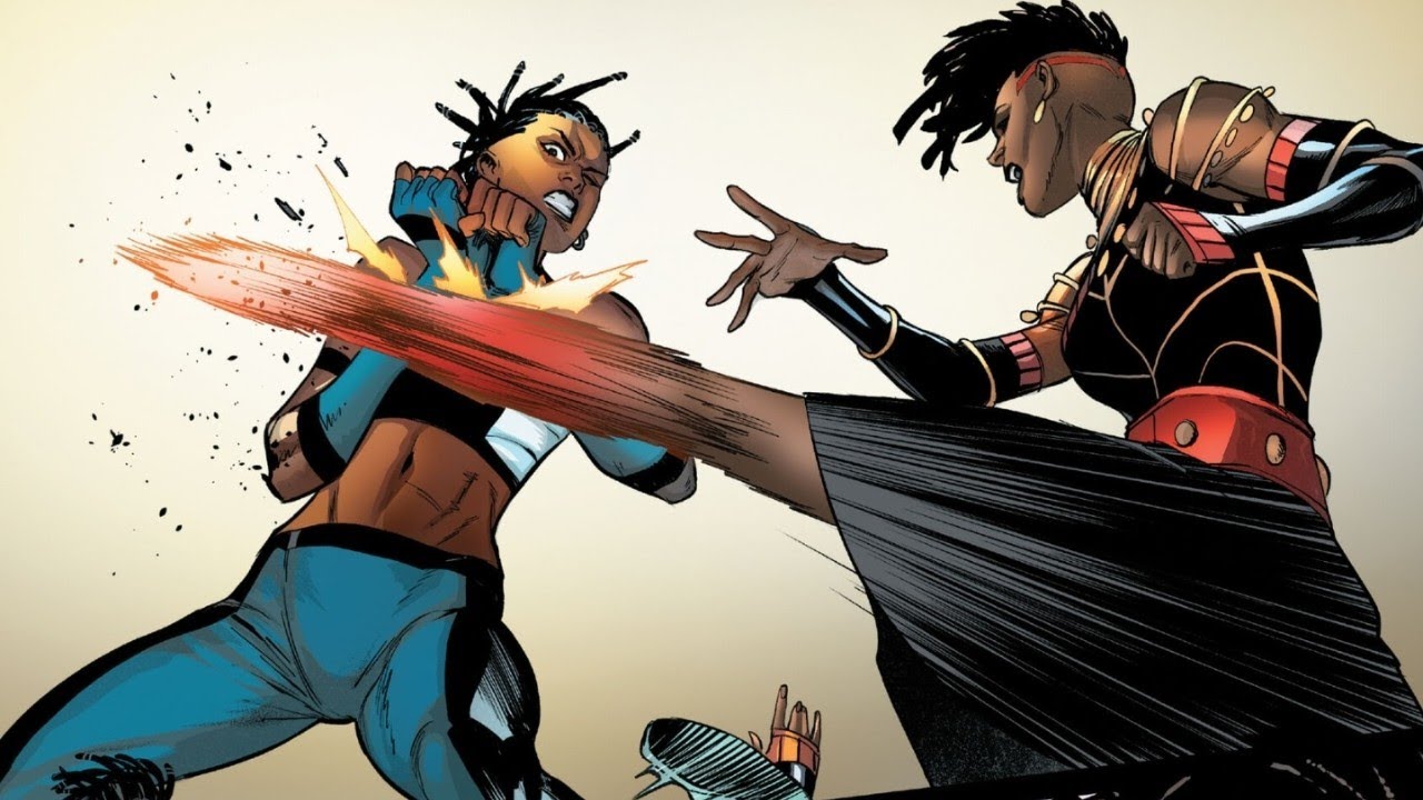 Ultimate Black Panther #3 | Ultimate Shuri Kicks Queen Okoye's Ass ...