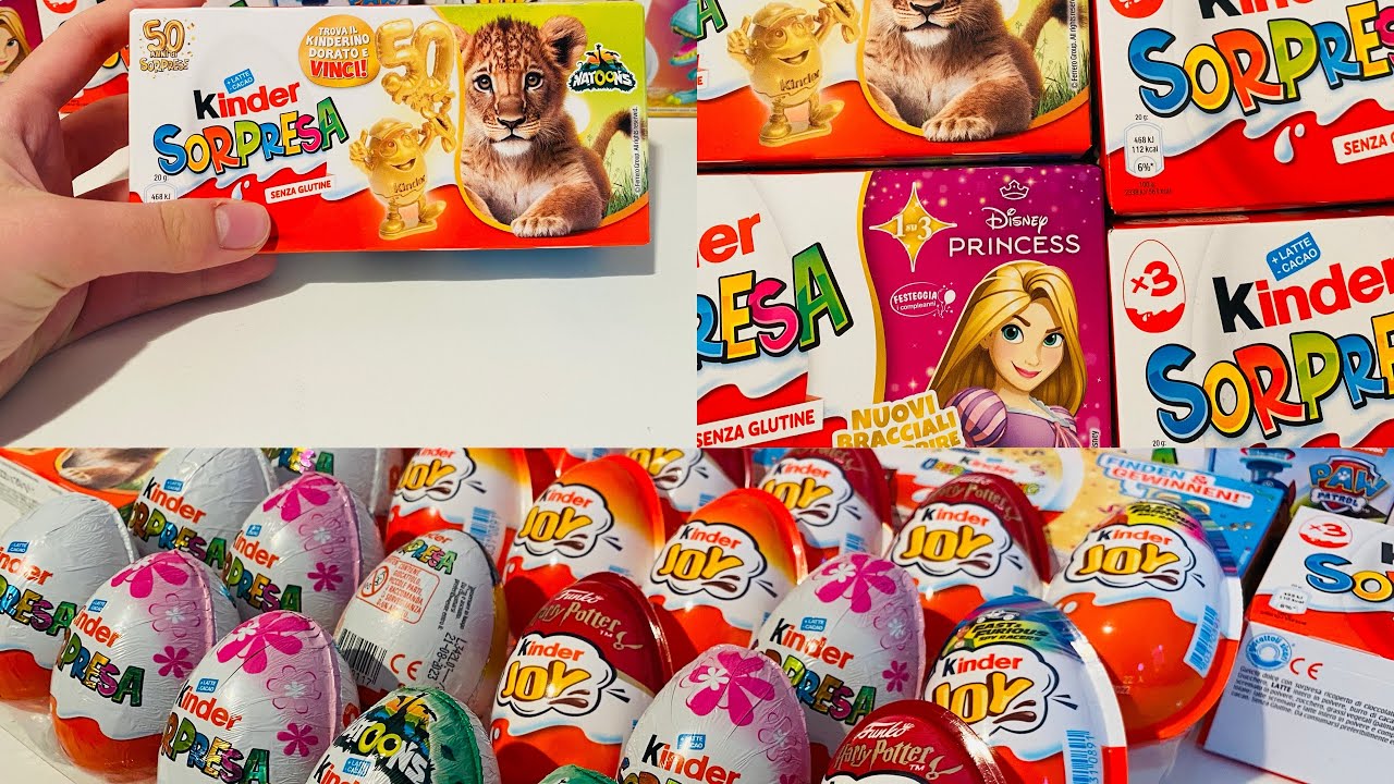 Princess Kinder Surprise ASMR Unboxing - YouTube