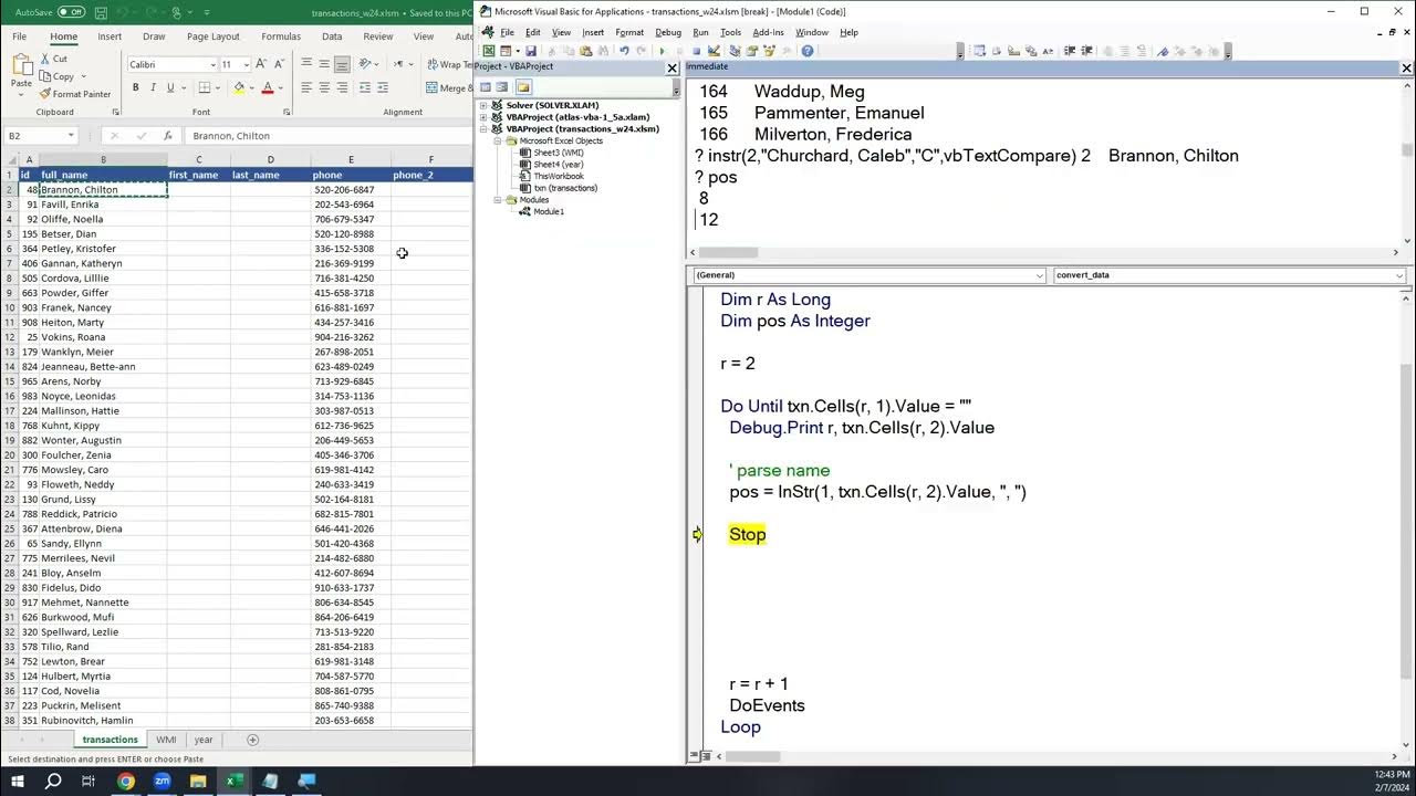 String Manipulation Functions In Vba Youtube