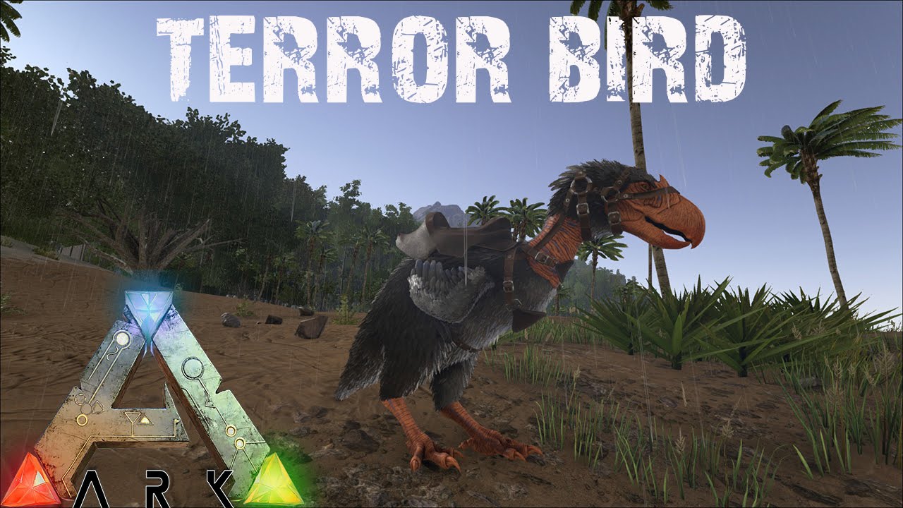 ARK Survival Evolved - Terror Bird Taming and Speed Testing! - YouTube