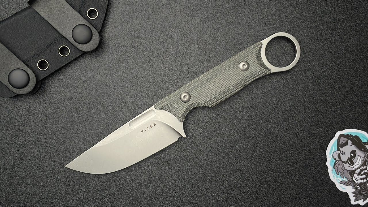 Kizer Cabox Micarta — nóż dla myśliwych i leśnych tropicieli - YouTube