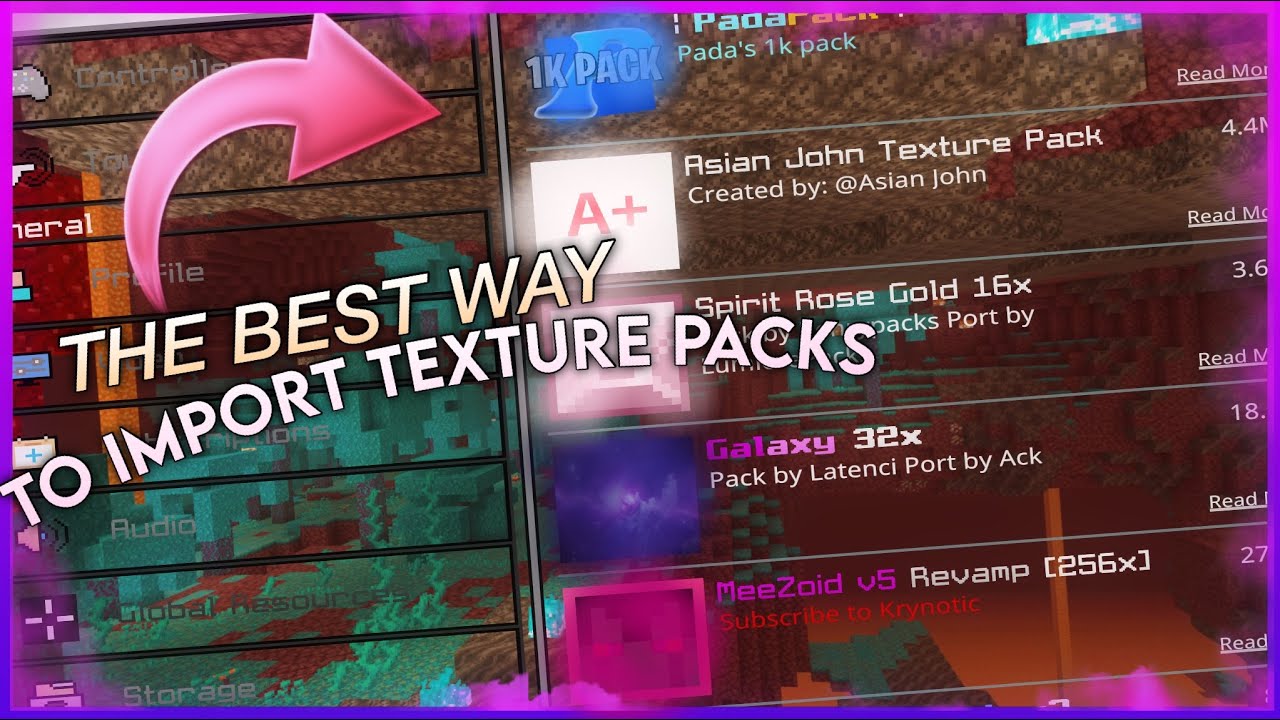 The best way to import texture packs (ios) - YouTube