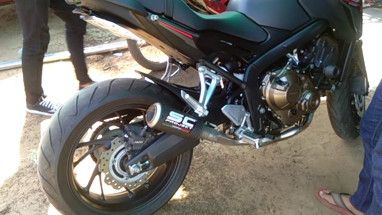 Cb650f ปี18 ท่อ SC Project - YouTube