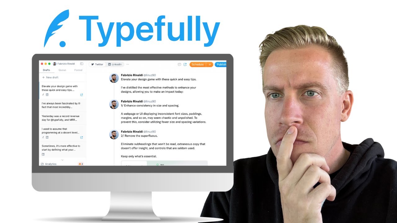 How to Use Typefully - Tutorial Demo and Review - YouTube