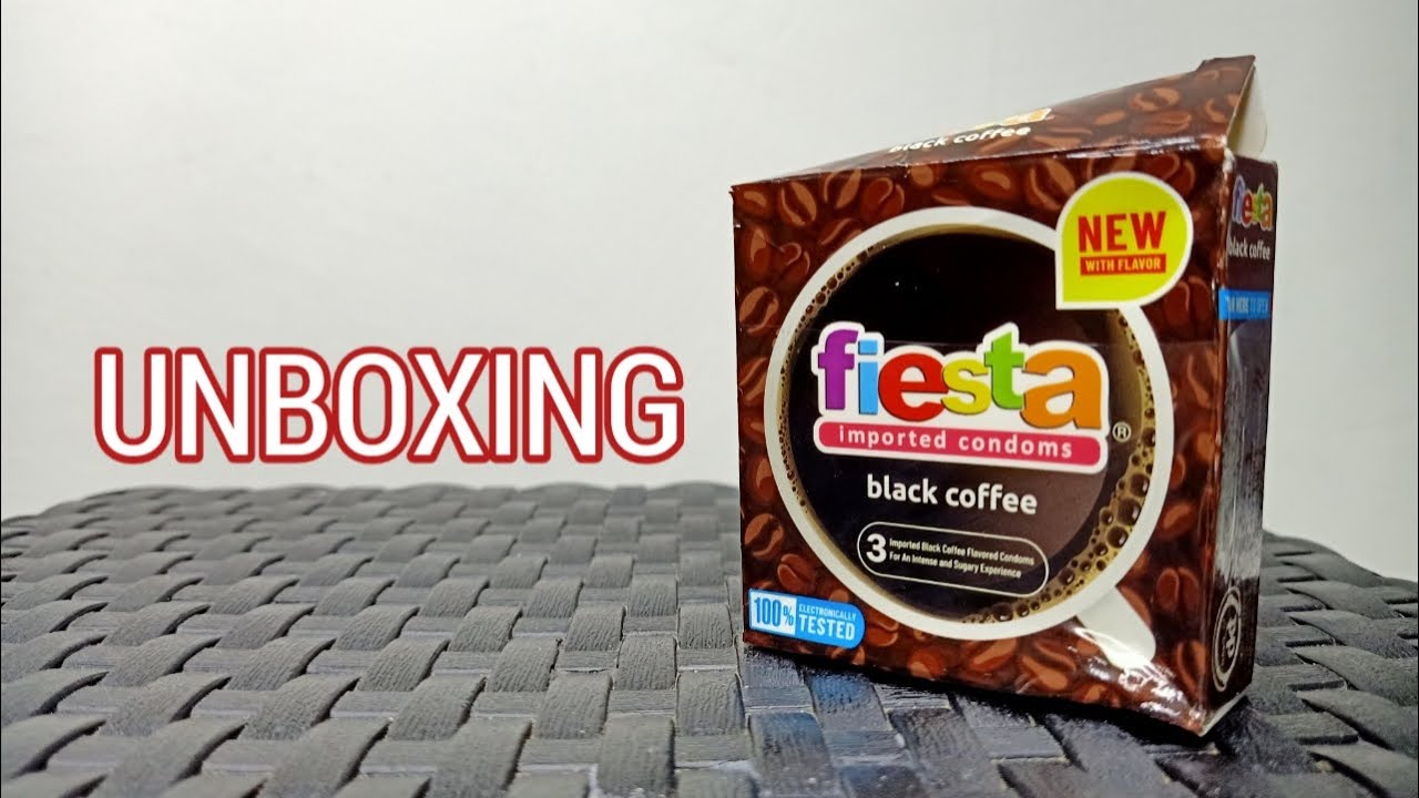 Unboxing Kondom Fiesta Black Coffee isi 3 - YouTube
