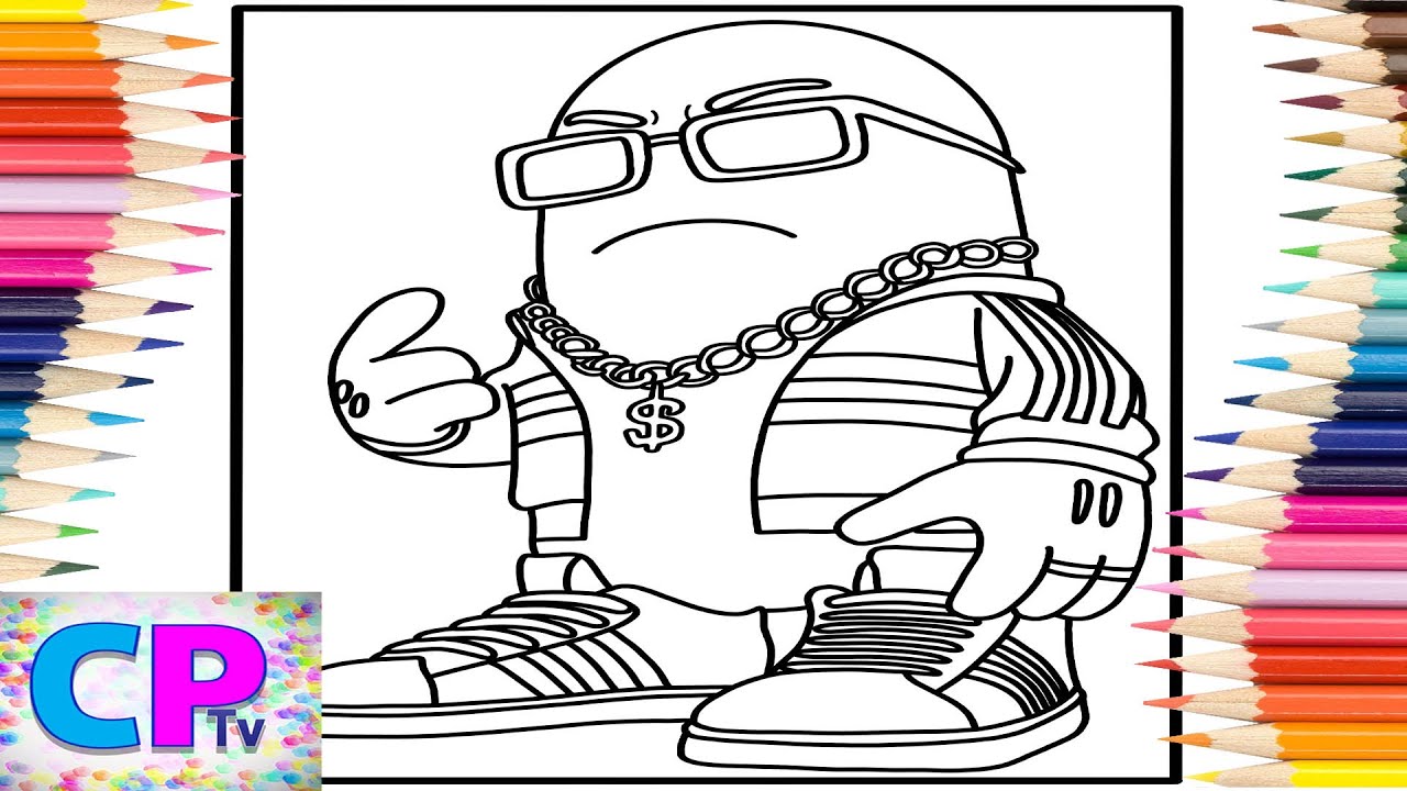 Gangster Potato/Italian Brainrot/Gangster Potato Coloring Pages/Syn ...