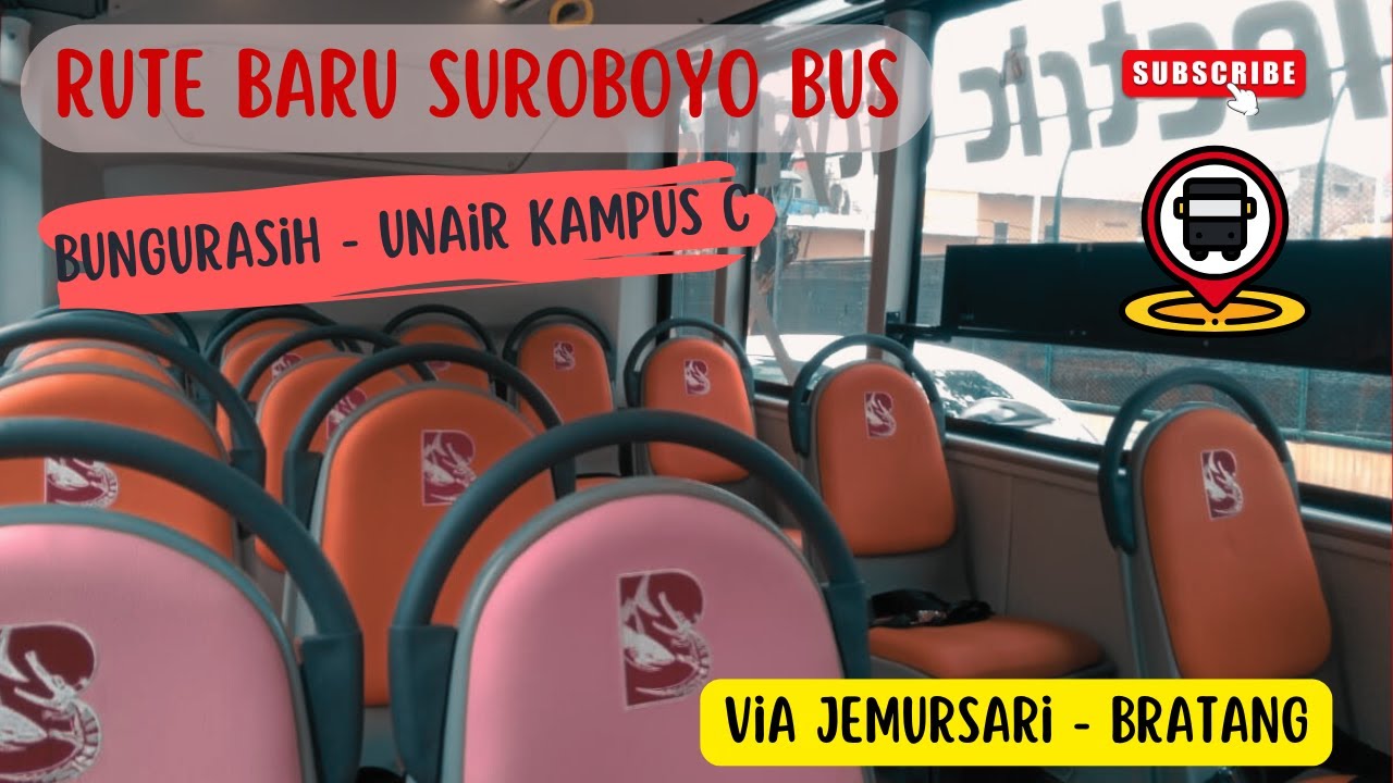 Rute Baru Suroboyo Bus Bungurasih - Unair Kampus C (R4). Daftar Halte ...