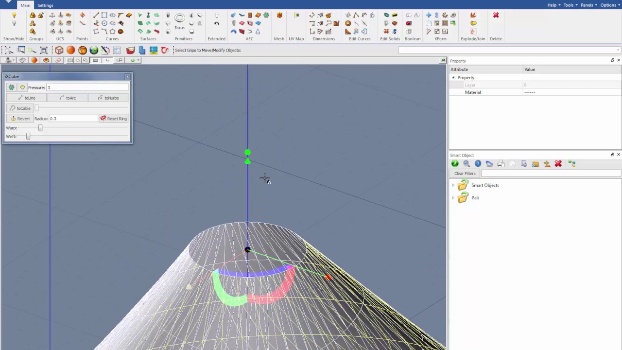 Conical Shape Form Finding Software ixCube - YouTube