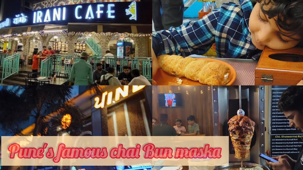 Pune's famous chai and bun maska | Food vlog | shawarma | Irani cafe 😋😋 ...